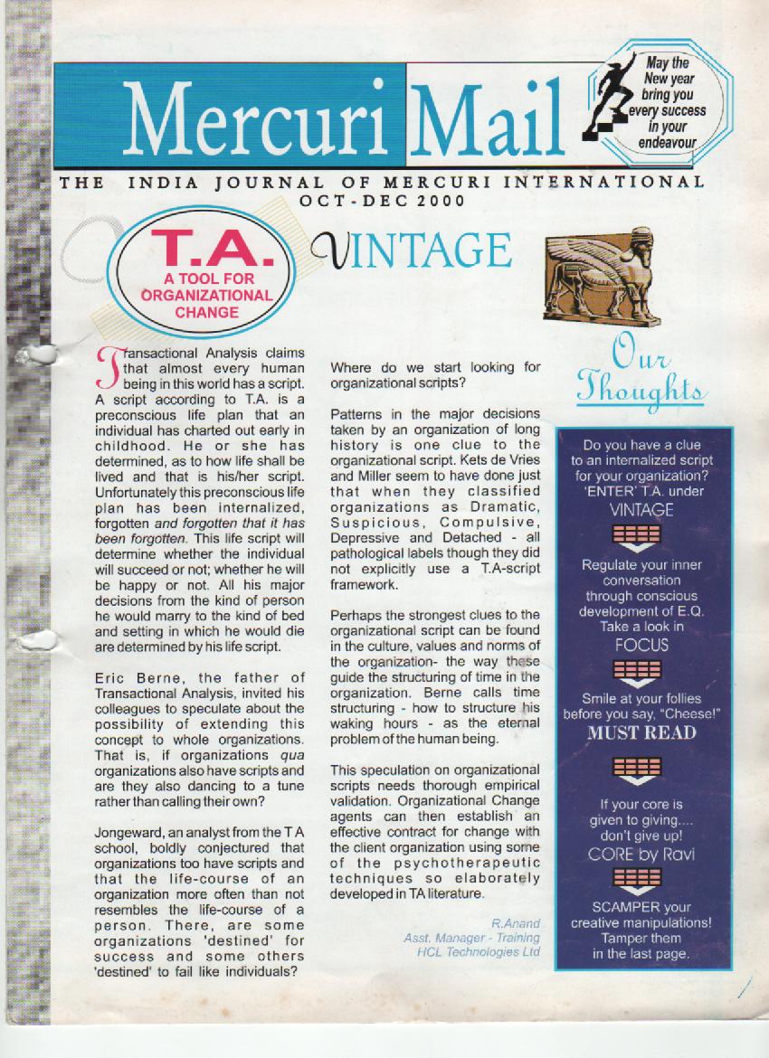 Vintage Mercuri Mail-Oct-Dec 2000